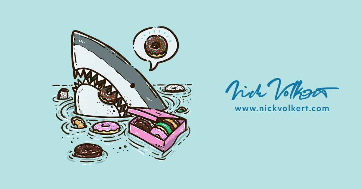 Box of donuts Shark | Nick Volkert