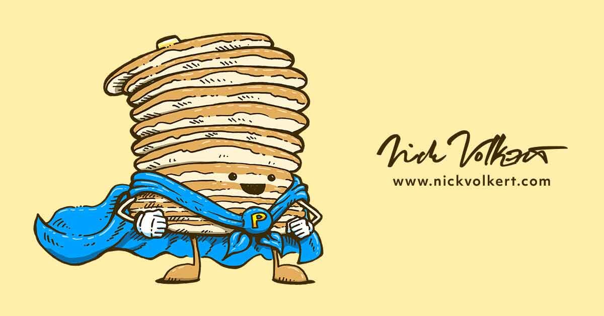 Captain Pancake | Flour, butter & syrup | Nick Volkert