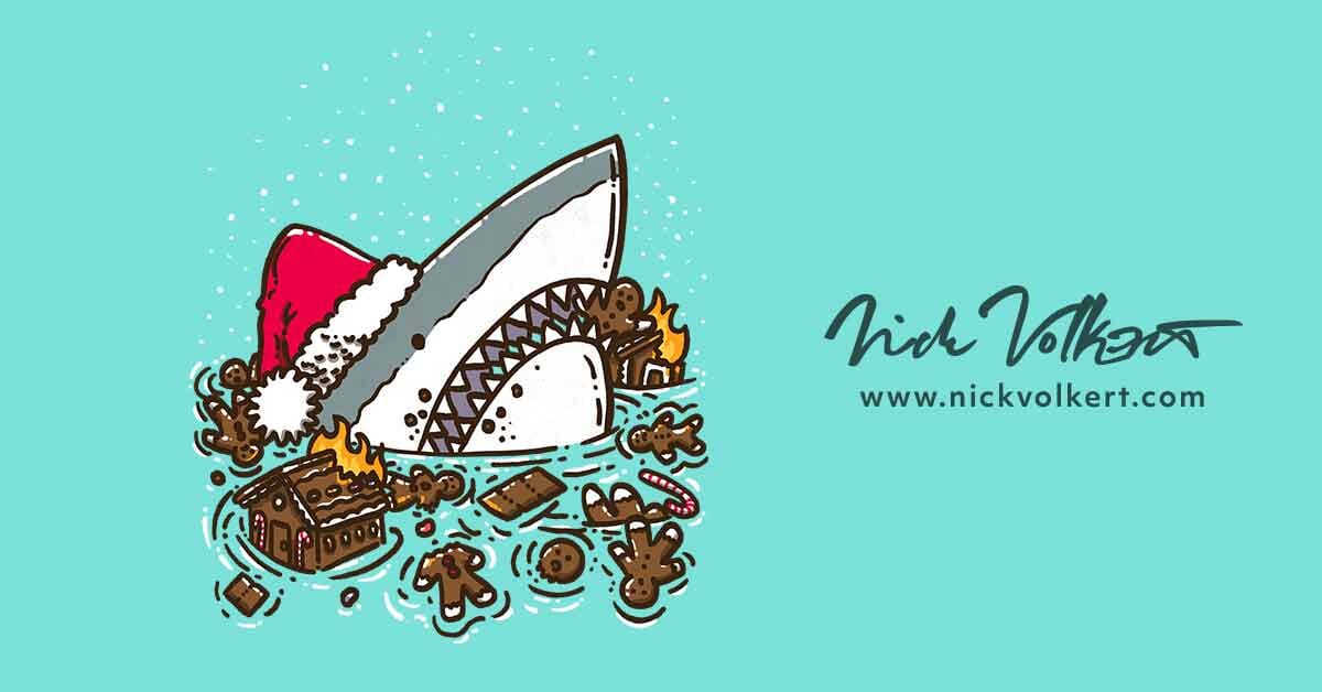 The Gingerbread Destruction Shark | Nick Volkert